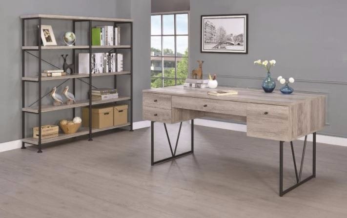 Office Office Desks Grey Drift Wood Desk at iStyle Furniture Store