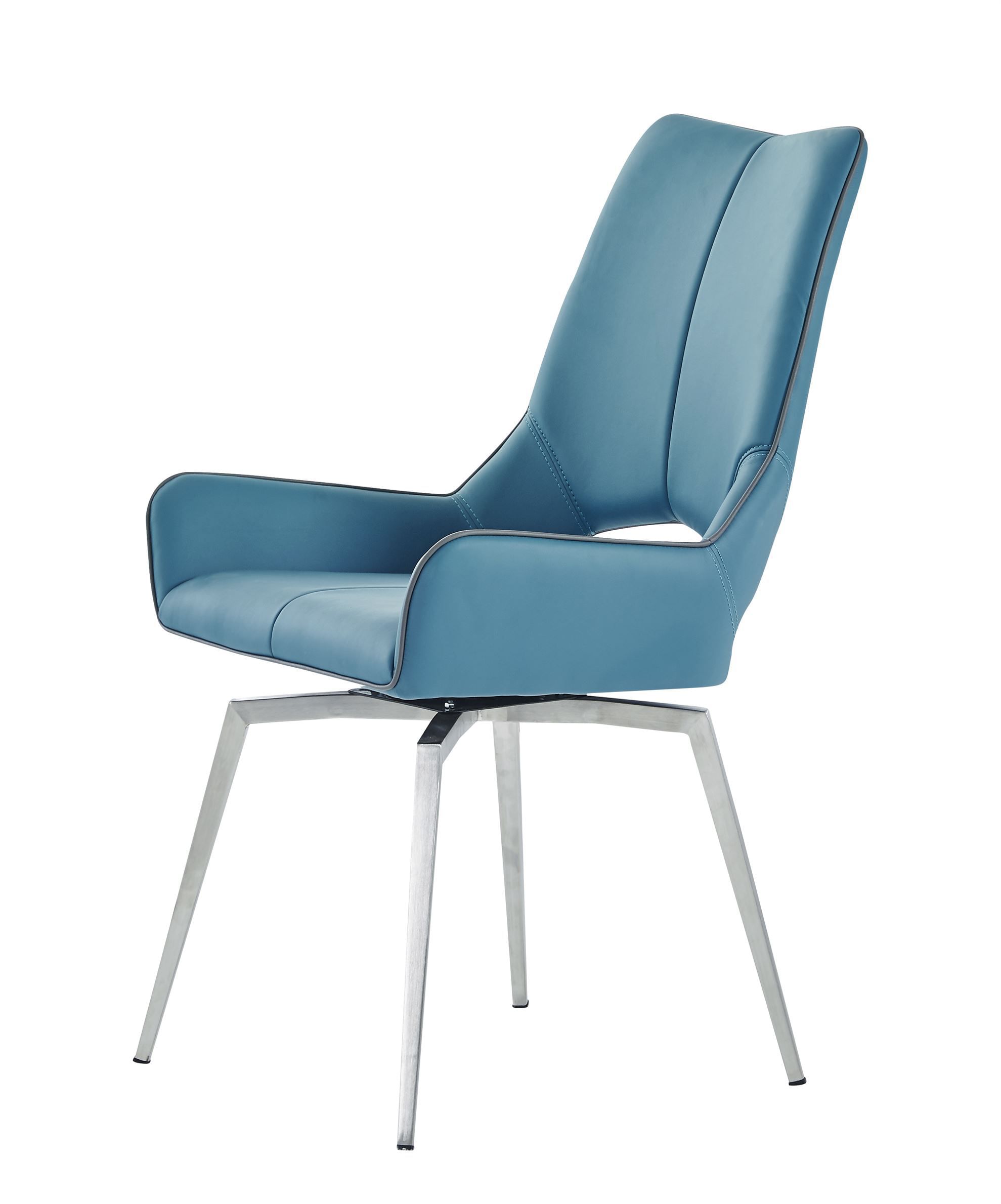 Dining Room Dining Chairs Hermes Blue Swivel Chair at iStyle Furniture ...