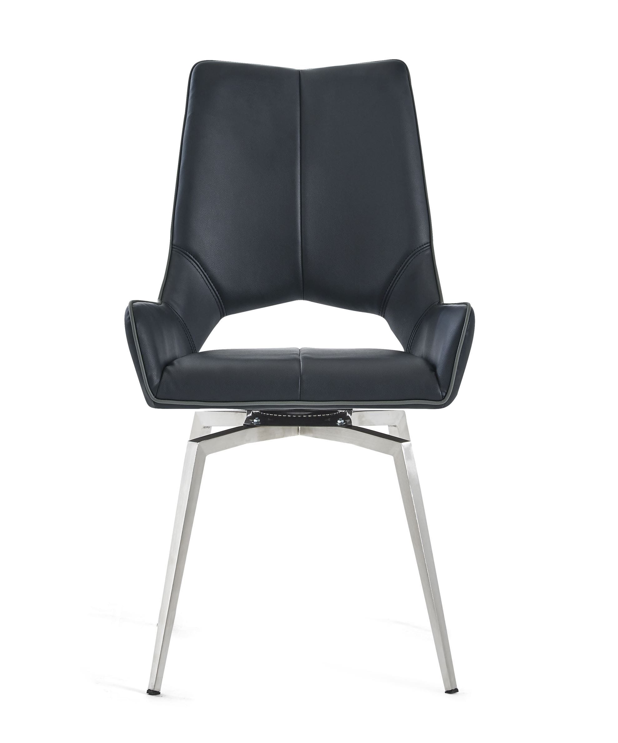 Dining Room Dining Chairs Hermes Black Swivel Chair at iStyle Furniture ...