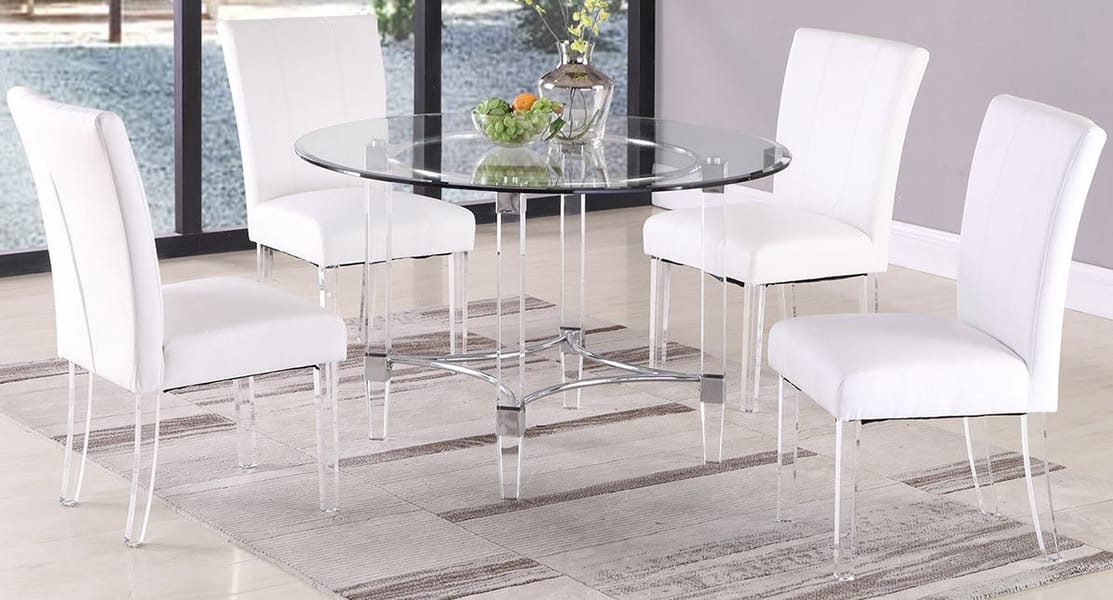 Dining Room Dining Tables Danny Glass Dining Table at iStyle Furniture ...