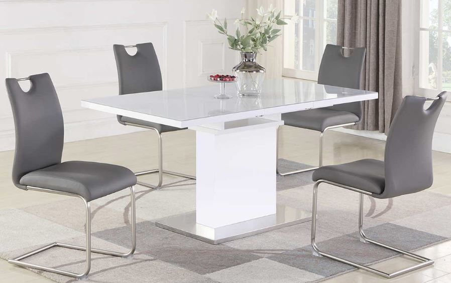 Dining Room Dining Sets Vanessa 5pc Dining Set with Carina Dining Chair ...