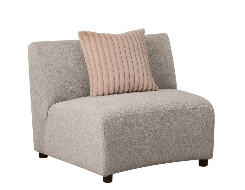 Living Room Chairs Fayette Upholstered Armless Chair Greige at iStyle ...