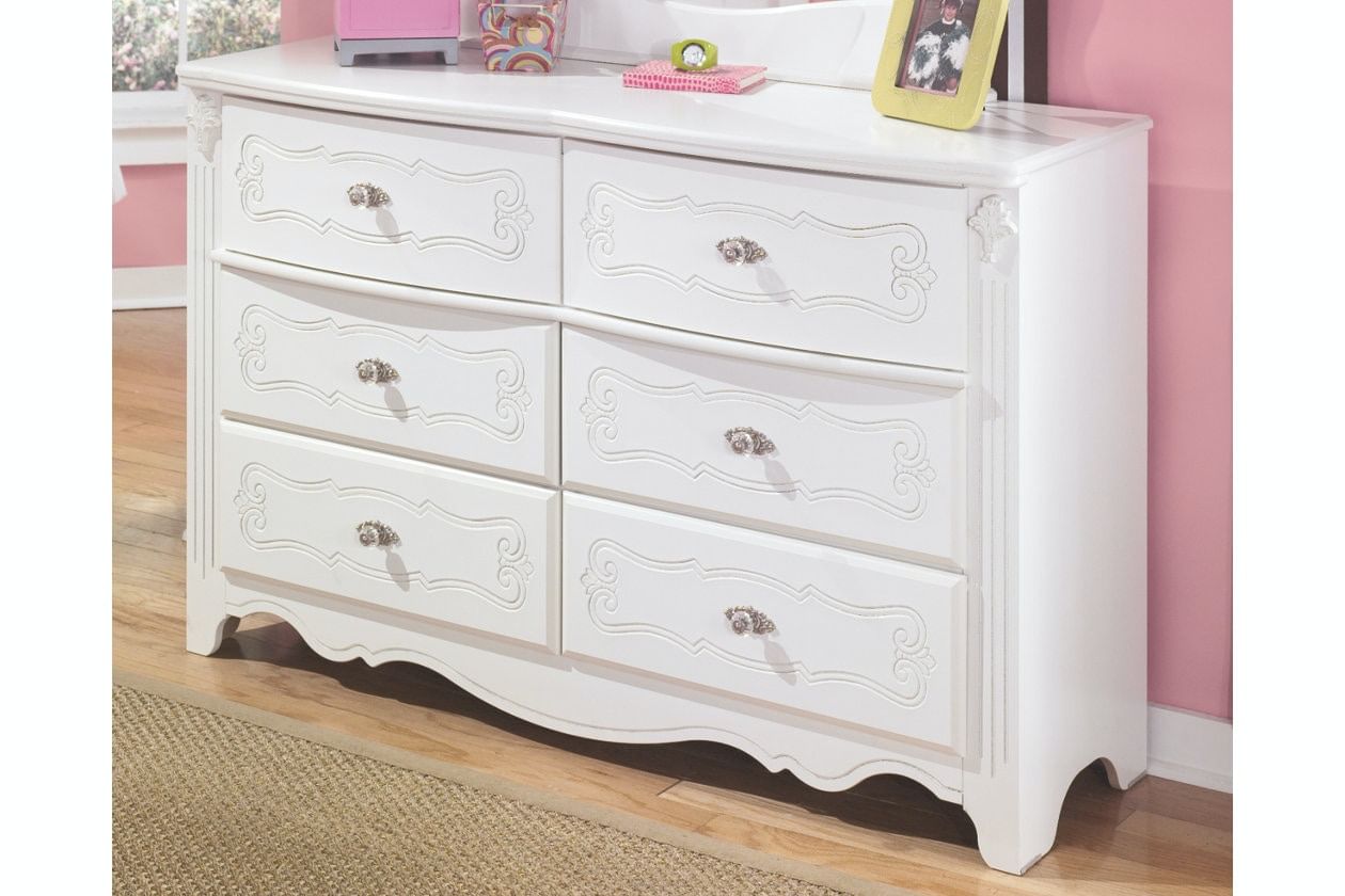 Bedroom Double Dressers Ashley Bedroom Exquisite Dresser B188-21 at ...