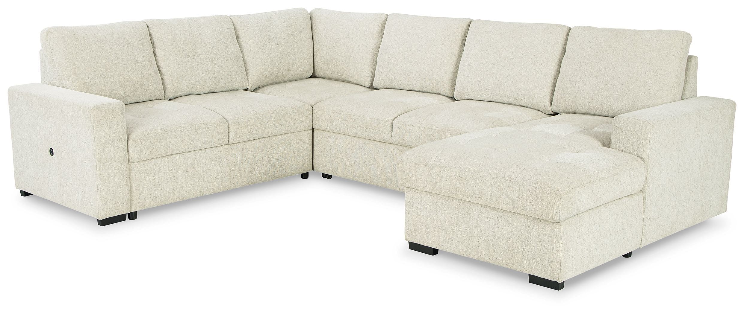 3 pc randall fabric sleeper sectional store