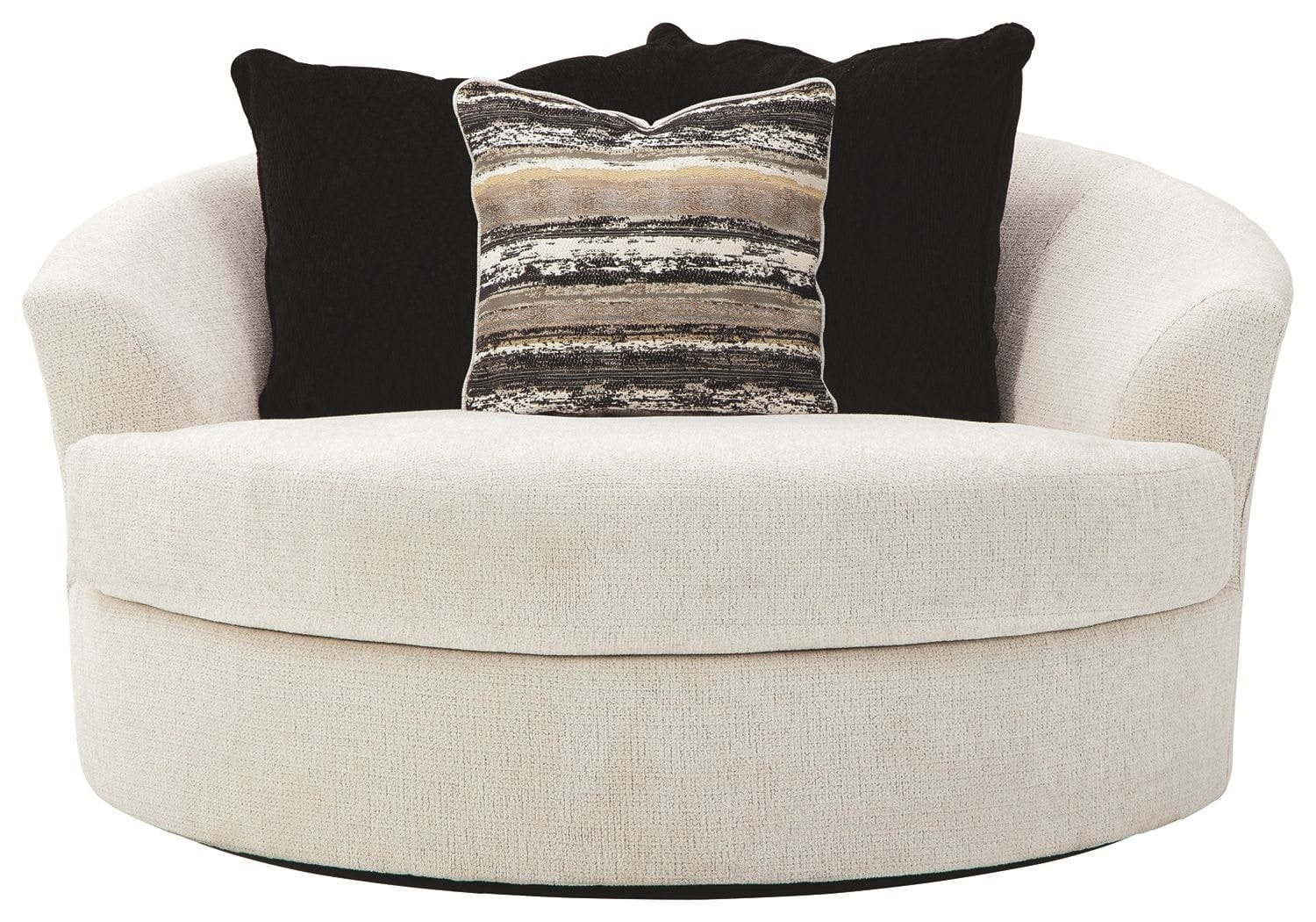 Living Room Chairs Ashley Living Room Oversized Round Swivel Chair ...