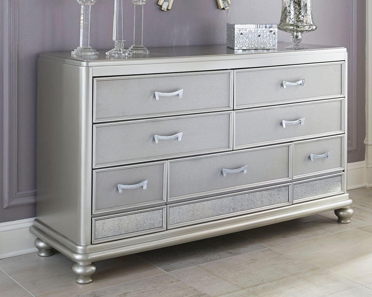 Ashley coralayne silver bedroom set store