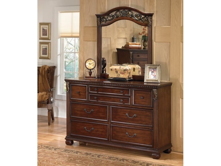Bedroom Double Dressers Ashley Bedroom Leahlyn Dresser B526-31 at ...