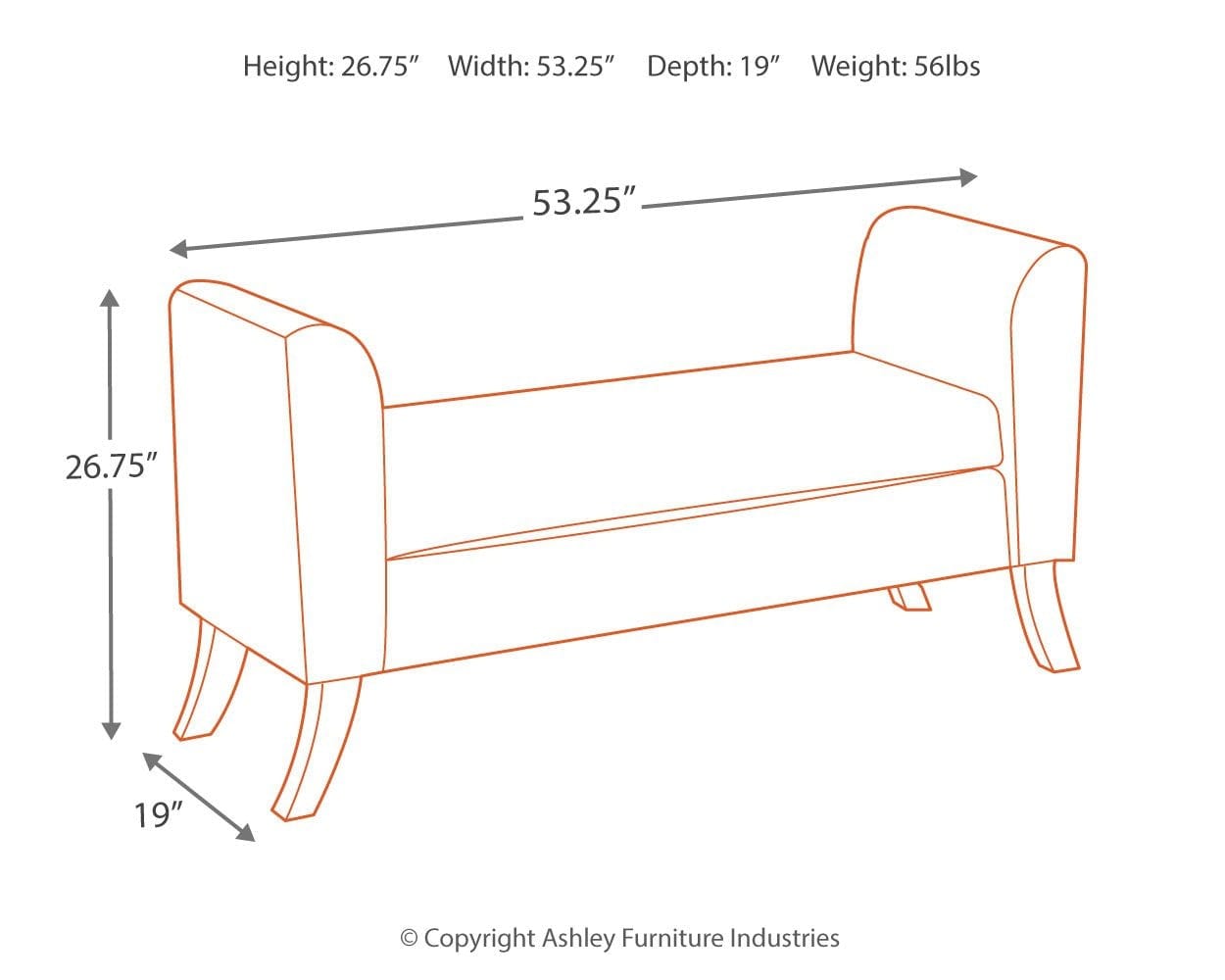 Bedroom Bedroom Benches Ashley Living Room Benches Upholstered Storage ...