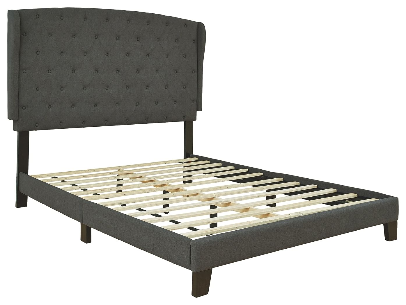 Vintasso black queen upholstered bed store