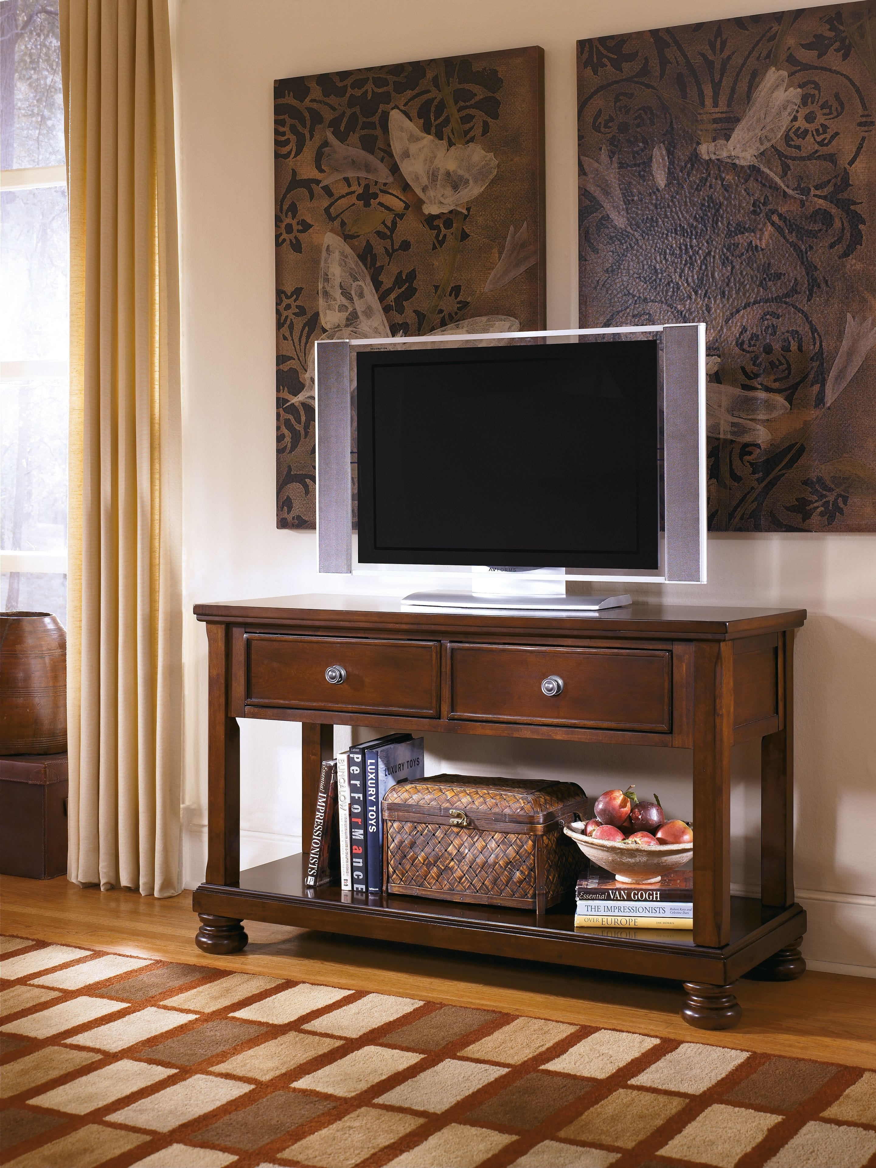 Living Room Console Tables Ashley Living Room Porter Sofa/Console Table ...