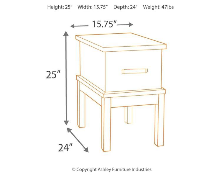 Living Room End Tables Ashley Living Room Stanah Chairside End Table ...