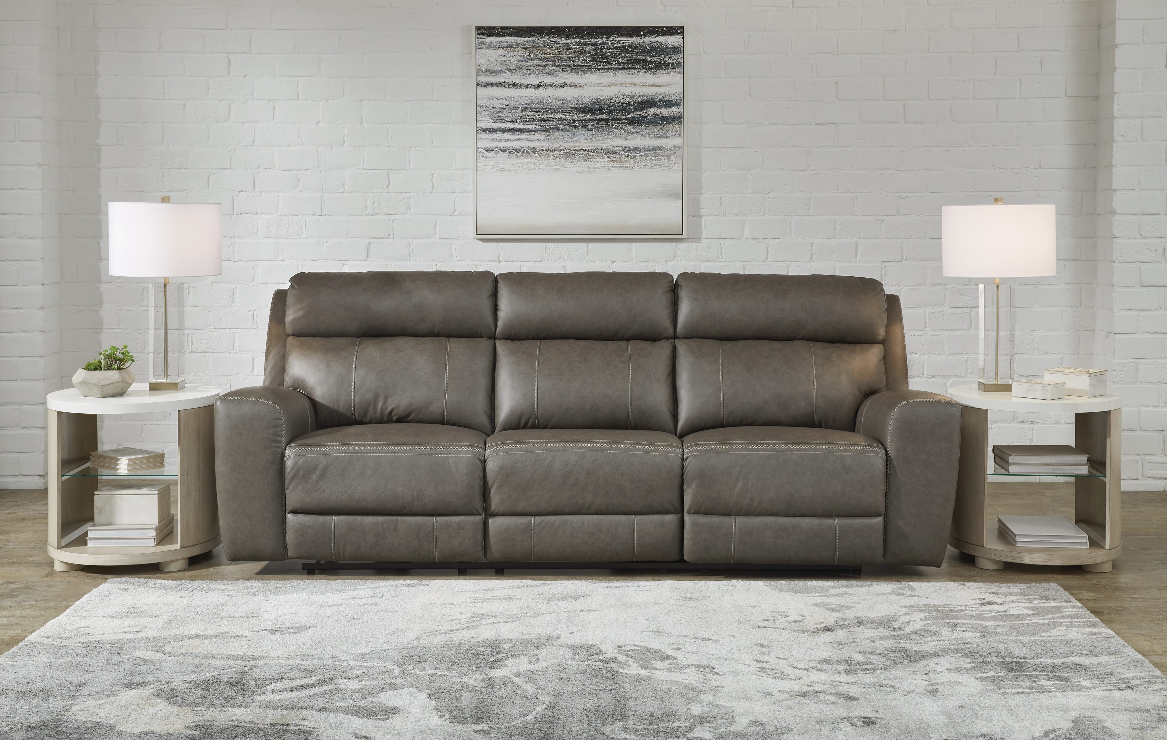 Living Room Sofas Ashley Living Room Roman Power Reclining Sofa ...